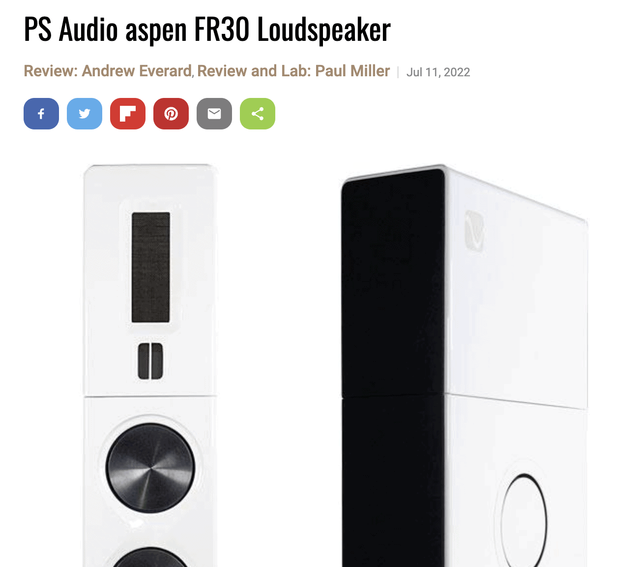Aspen FR30 Review – PS Audio